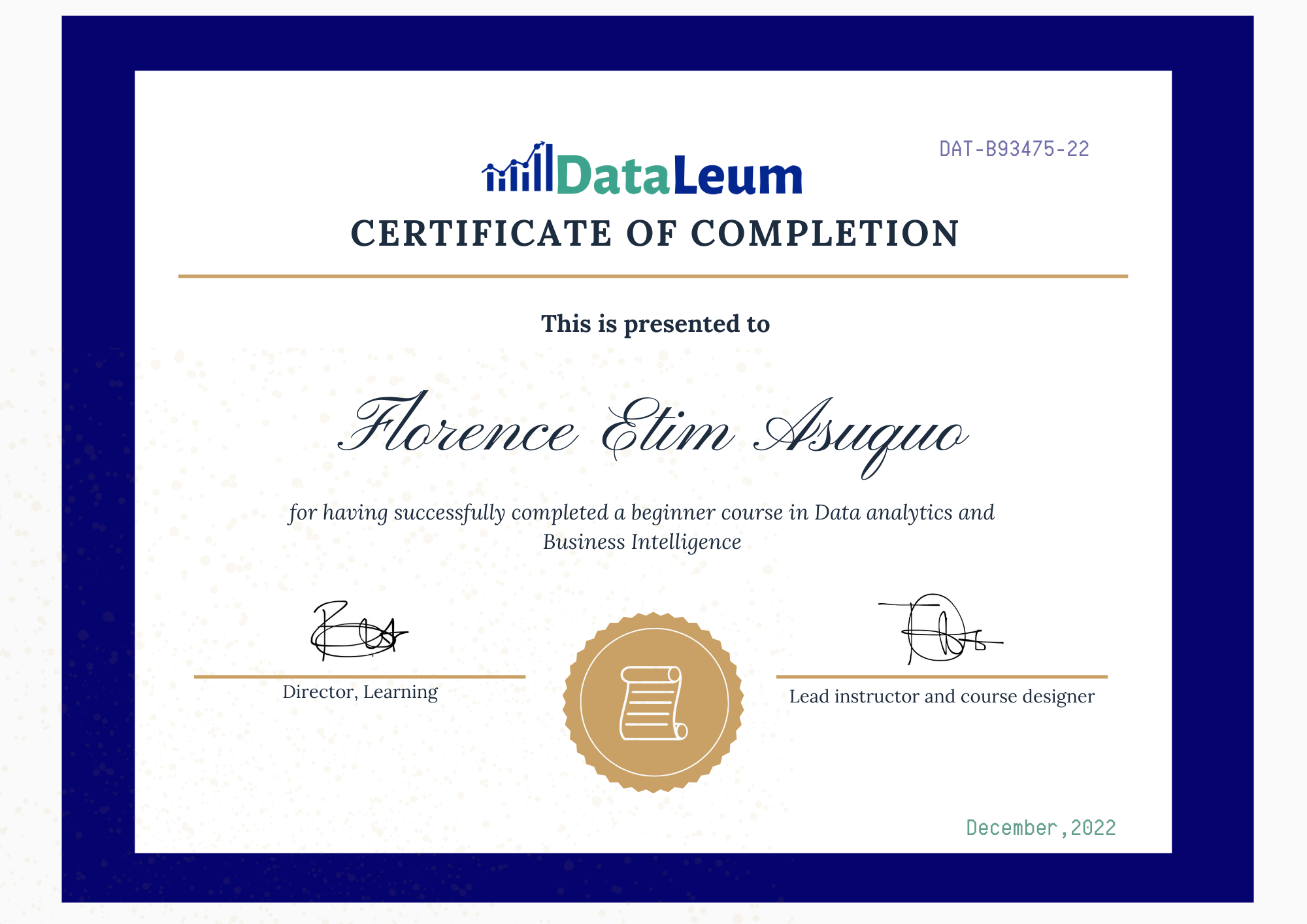 Florence Asuquo - Data Analyst || Excel || Power BI || SQL | LinkedIn